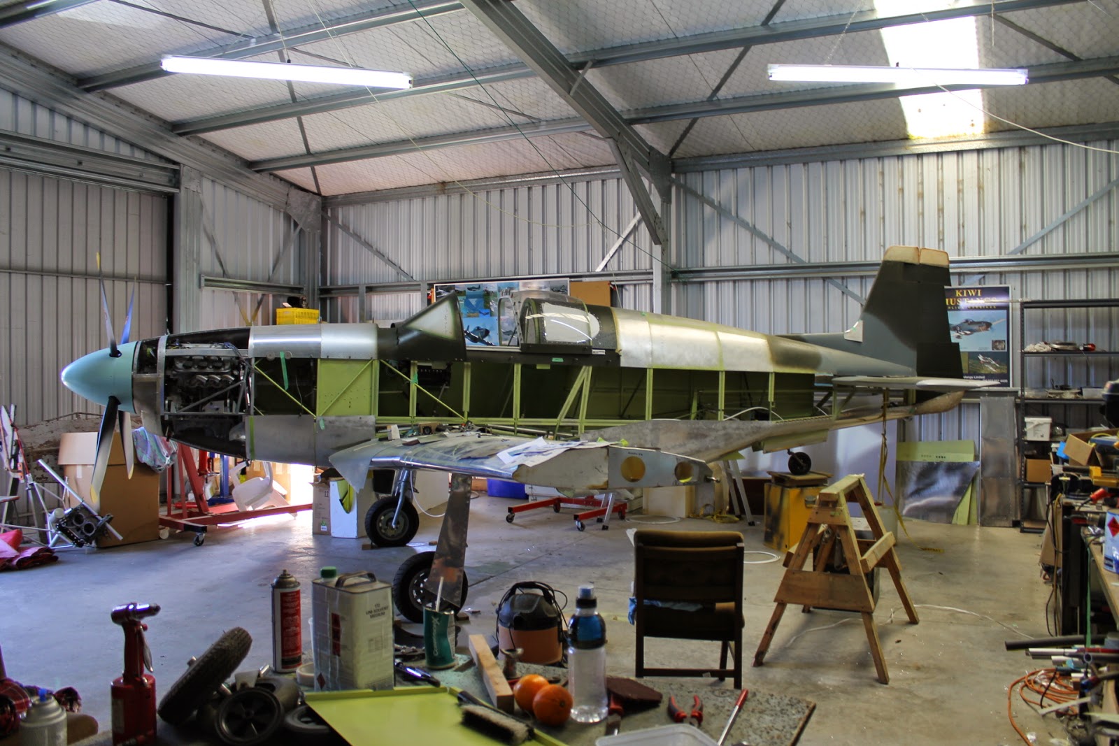 Tauranga Spotter: New T-51B Titan Mustang under construction