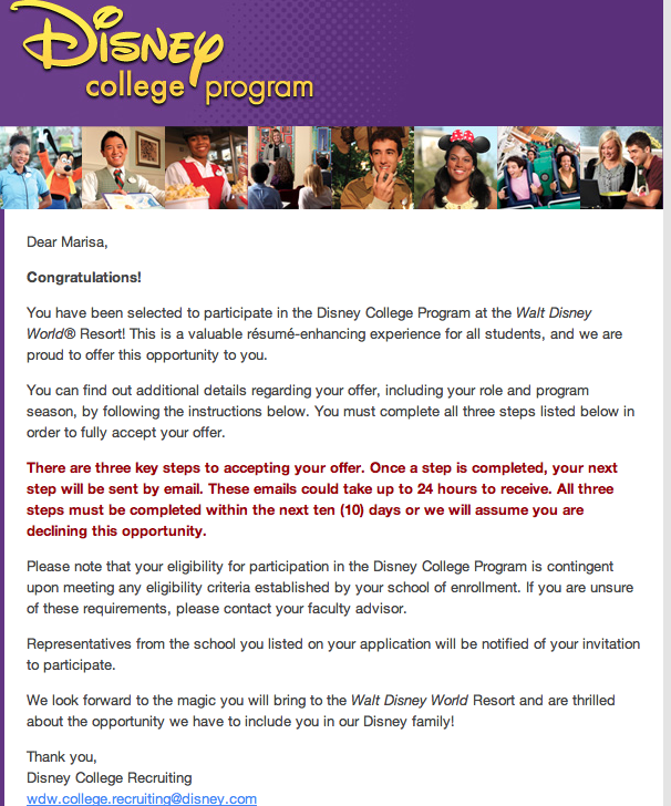 Marisa Makes Magic: The Disney College Program: What Is It?