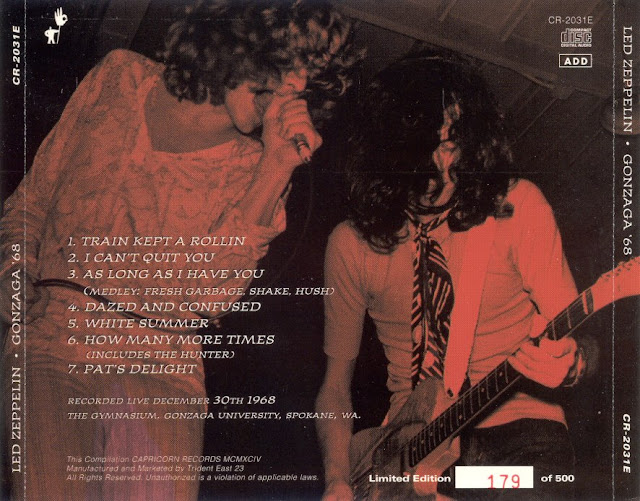 Led Zeppelin Tour Archive 1968-1980: 2012