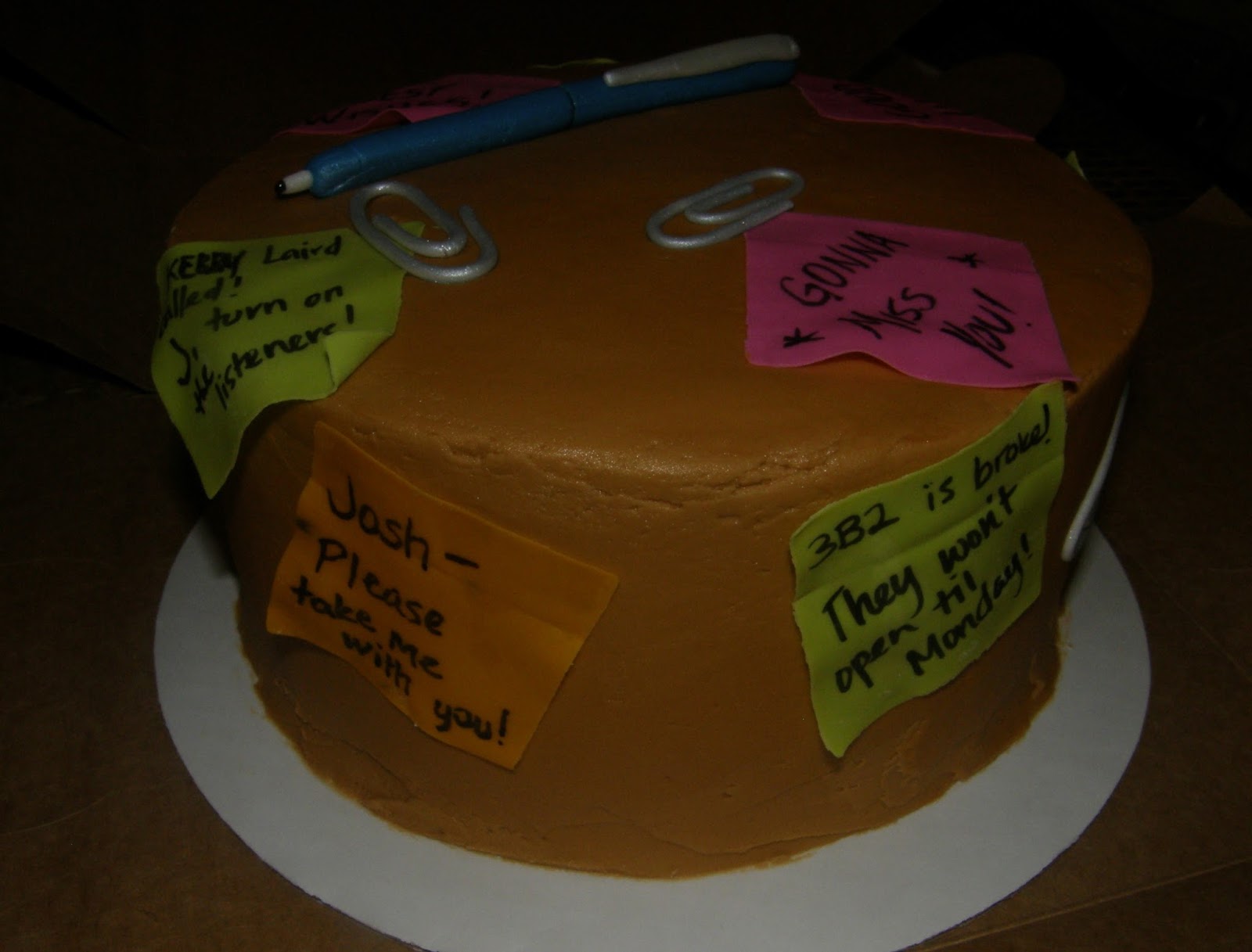 Mrs. Lydia's Kitchen: Co-worker Going Away Cake