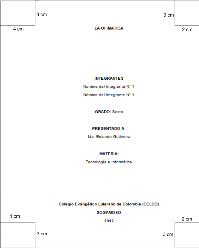 normas icontec para word