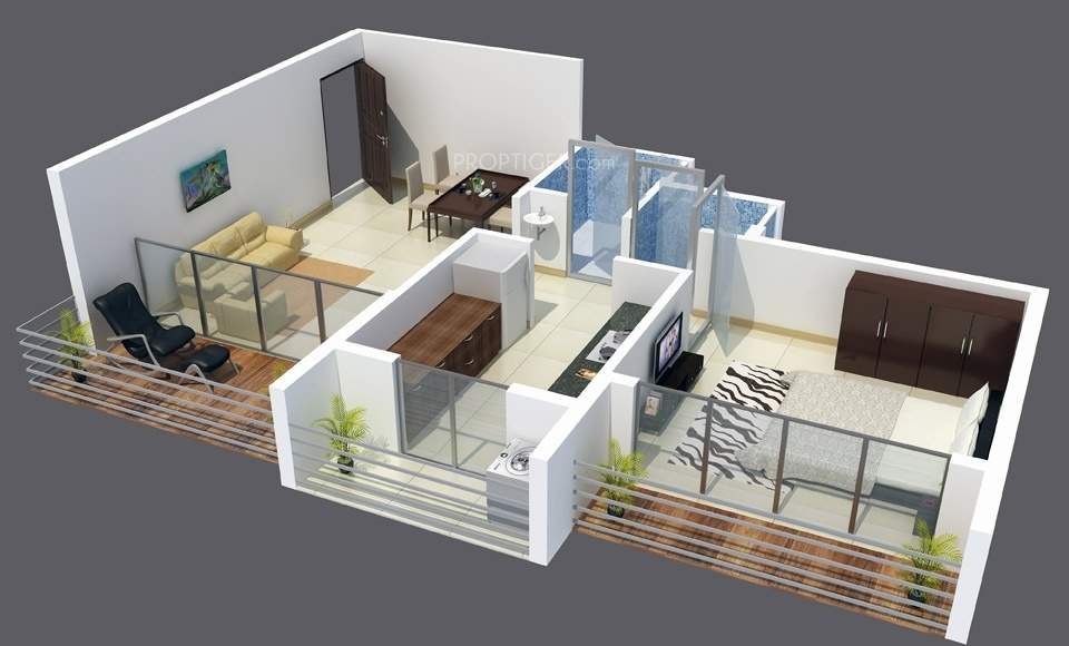 Parbhani Home Expert: 1 BHK PLANS
