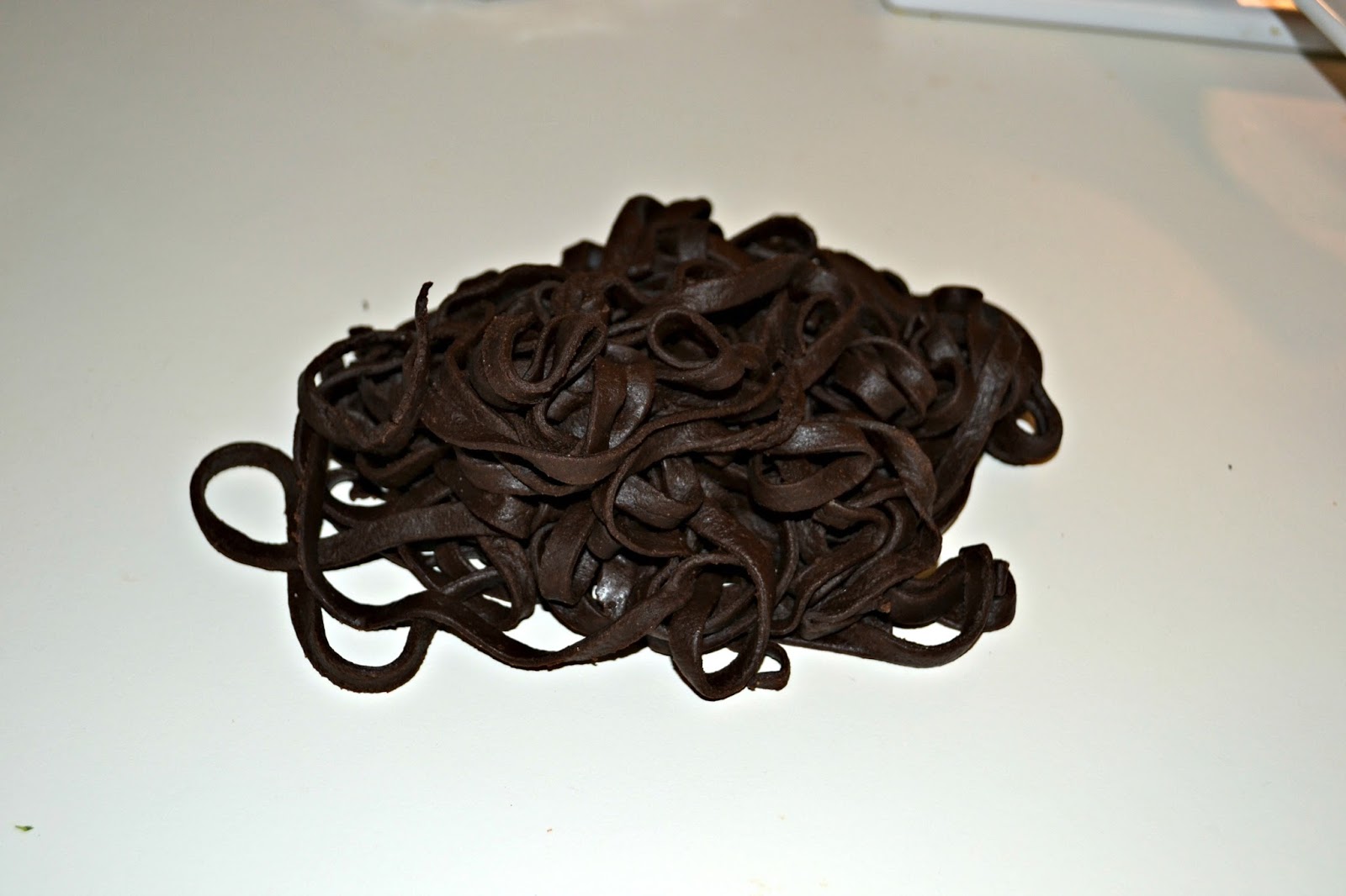 Chocolate Pasta with a Double Chocolate Liqueur Sauce - Hezzi-D's Books ...