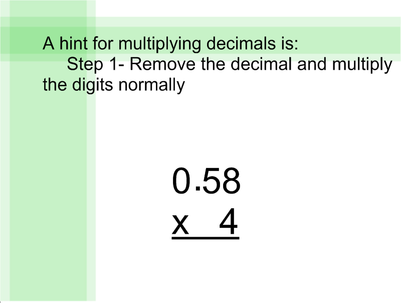 Mrs White s 6th Grade Math Blog MULTIPLYING DECIMALS Mrs White s 6th Grade Math Blog MULTIPLYING DECIMALS
