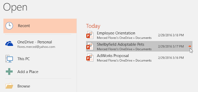 Learn Powerpoint 2016: 3. Creating and Opening Presentations