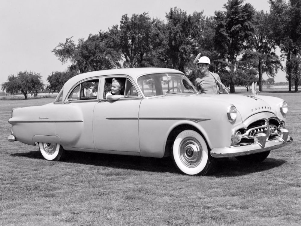 Beautiful Black and White Photos of a 1951 Packard 300 4-Door Touring ...