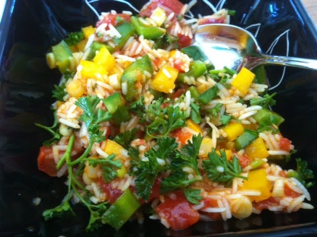 give peas a chance.: MIXED VEGETABLE RICE SALAD