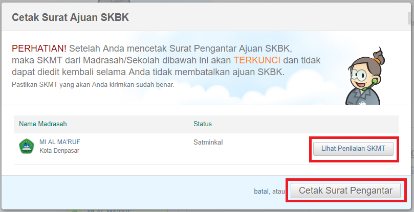 Cara Cetak Ulang Ajuan S29 Atau SKBK-SKMT Pada SIMPATIKA - OPPMI