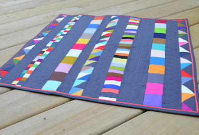 Inspired by Fabric: Paint Chip Mini Quilt Tutorial