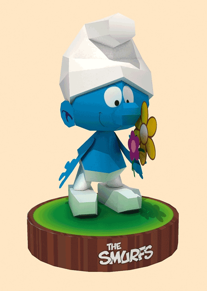 The Smurfs Papercraft - Smurf Love | Papercraft Paradise | PaperCrafts ...