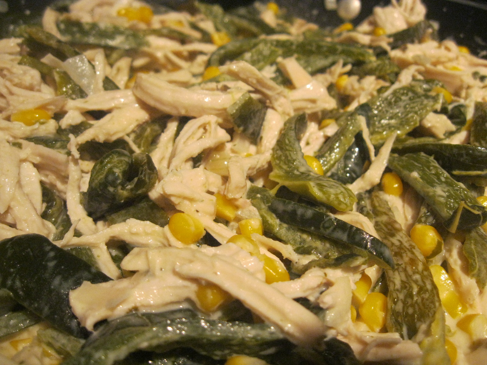 Cooking with Fire: Pollo con rajas poblanas / Chicken with poblano ...