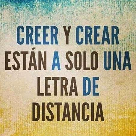 Creer y crear