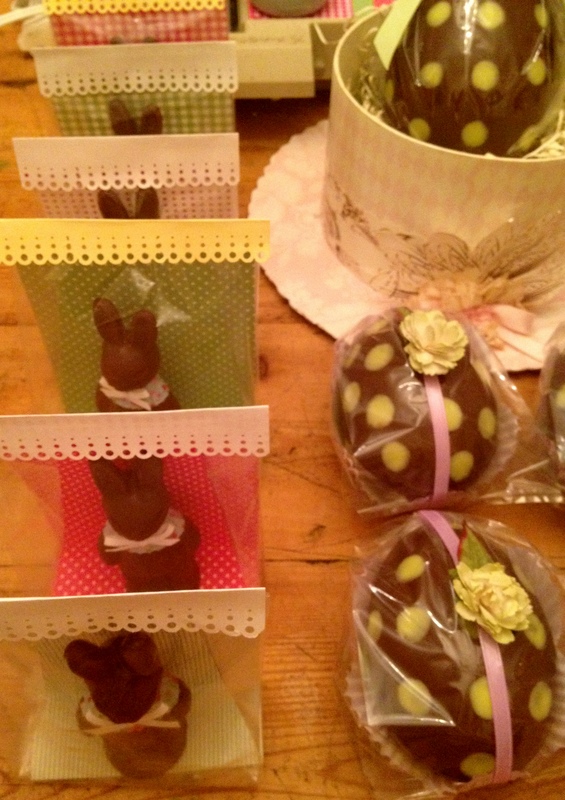 Happy Easter! Show and Tell ~ Homemade Chocolate Bunnies and Treasure ...