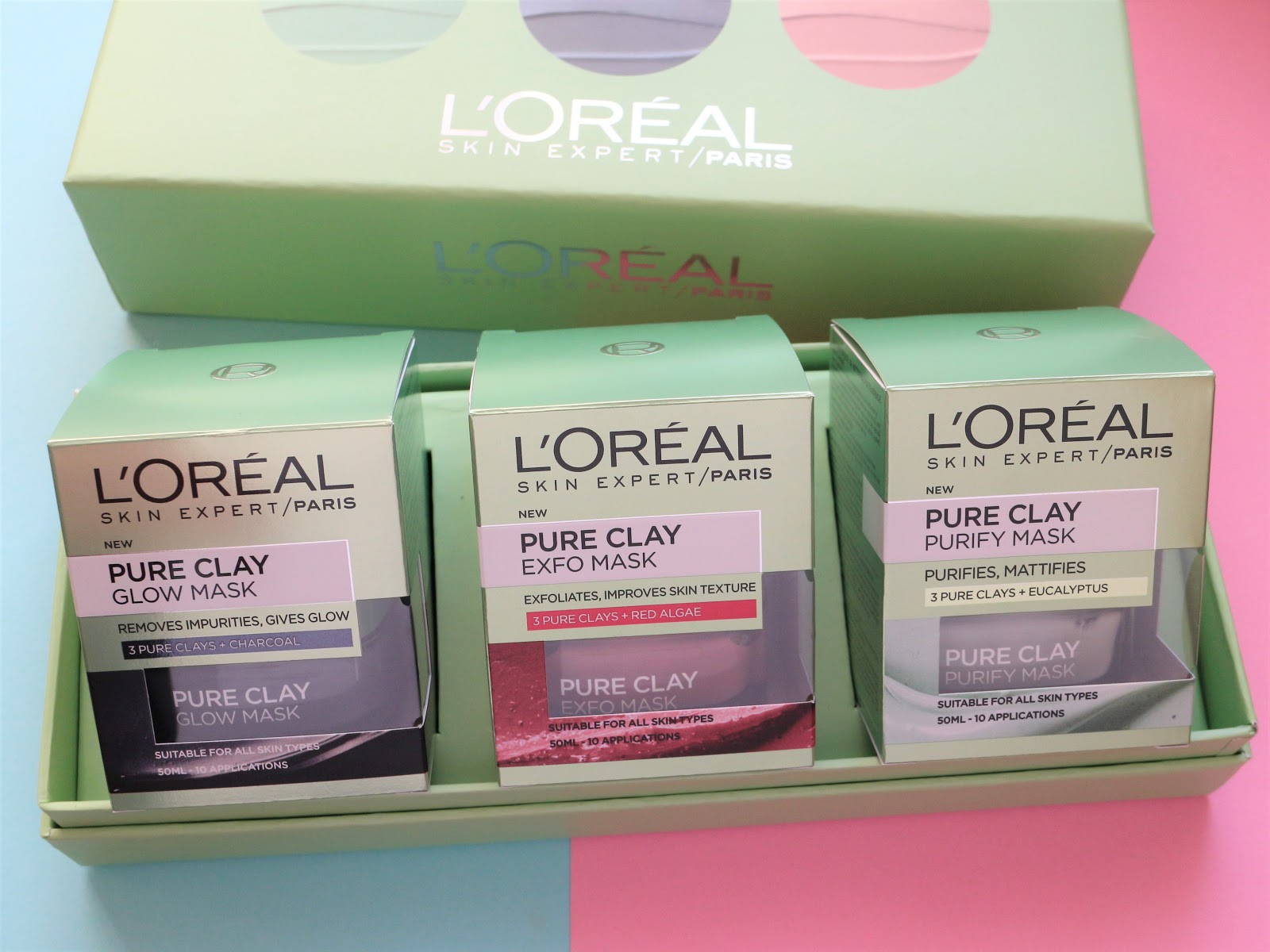L'Oreal Pure Clay Masks | MaquiLab