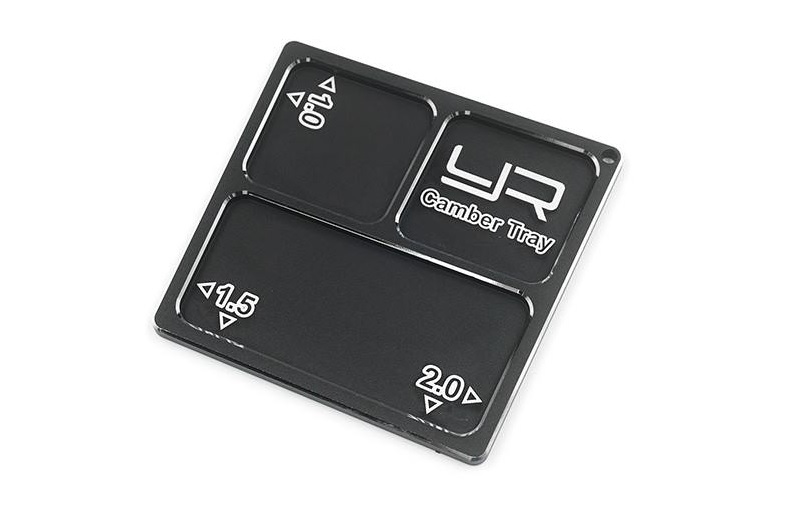 これはユニーク!? キャンバーが測れるパーツトレイ（笑） Yeah Racing製「2 In 1 Aluminum Camber Gauge ...