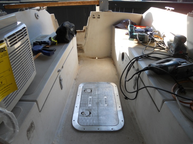 Ericson 25, Oystercatcher: Lazarette Modifications, Part 2: New Hatches