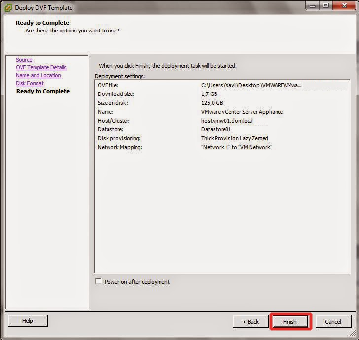 Pantallazos.es: Deploy vCenter Server Appliance Pantallazos.es: Deploy vCenter Server Appliance