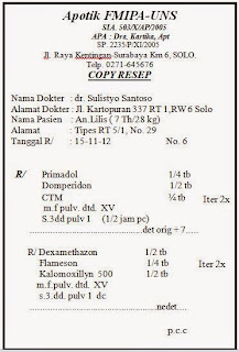 farmasi: resep