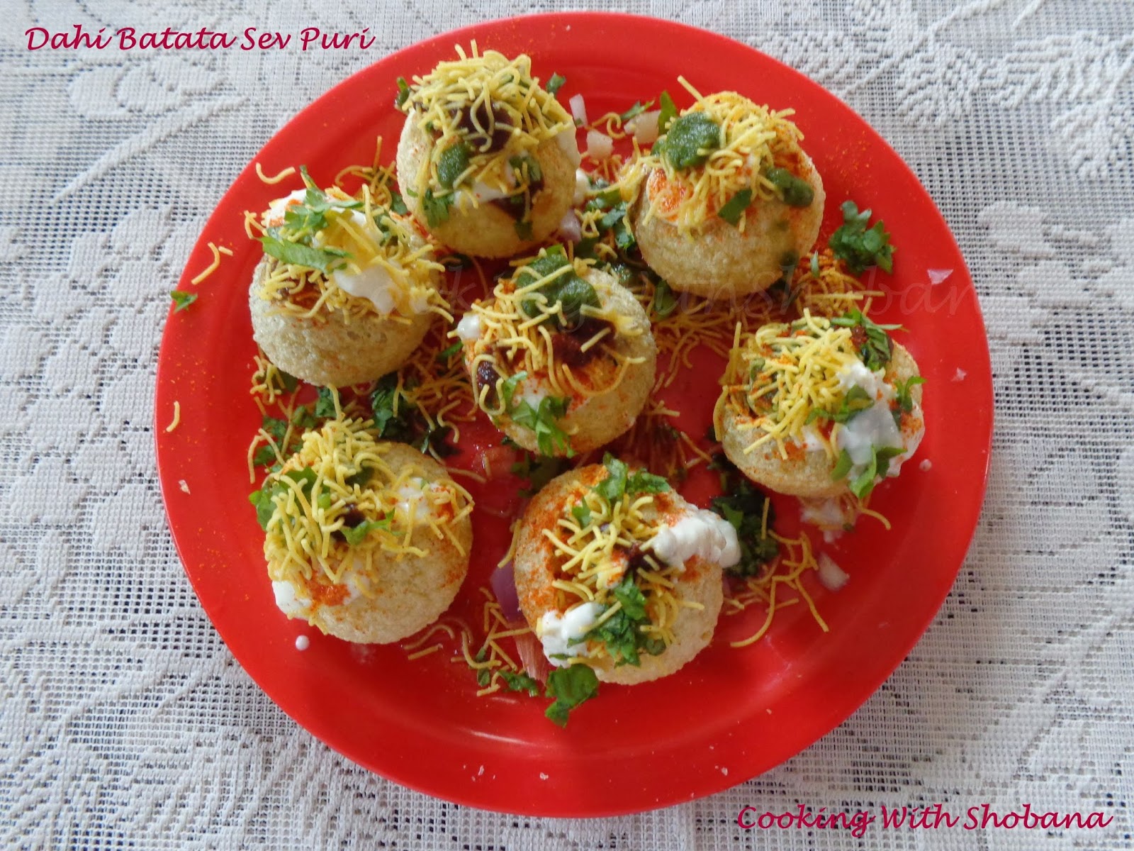 Cooking With Shobana : DAHI BATATA SEV PURI