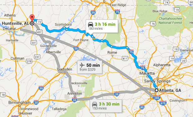 Georgia Road Reform: U.S. 72 Extension and Relocation into Georgia