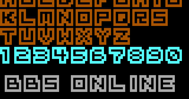 New font (ansi art)
