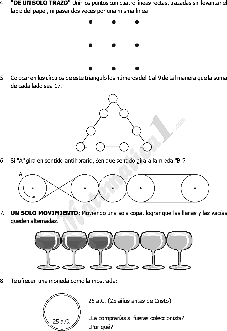 LOGICA RECREATIVA EJERCICIOS Y PROBLEMAS RESUELTOS PDF