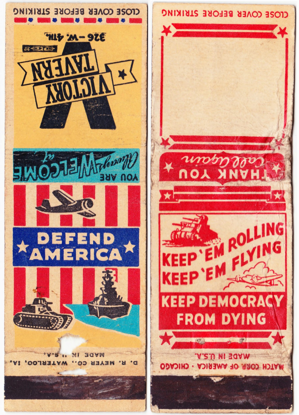 Papergreat: World War II matchbook covers