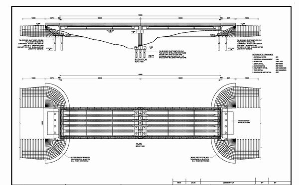 Prestress Concrete Bridge Drawing - CIVIL ENGINEERING