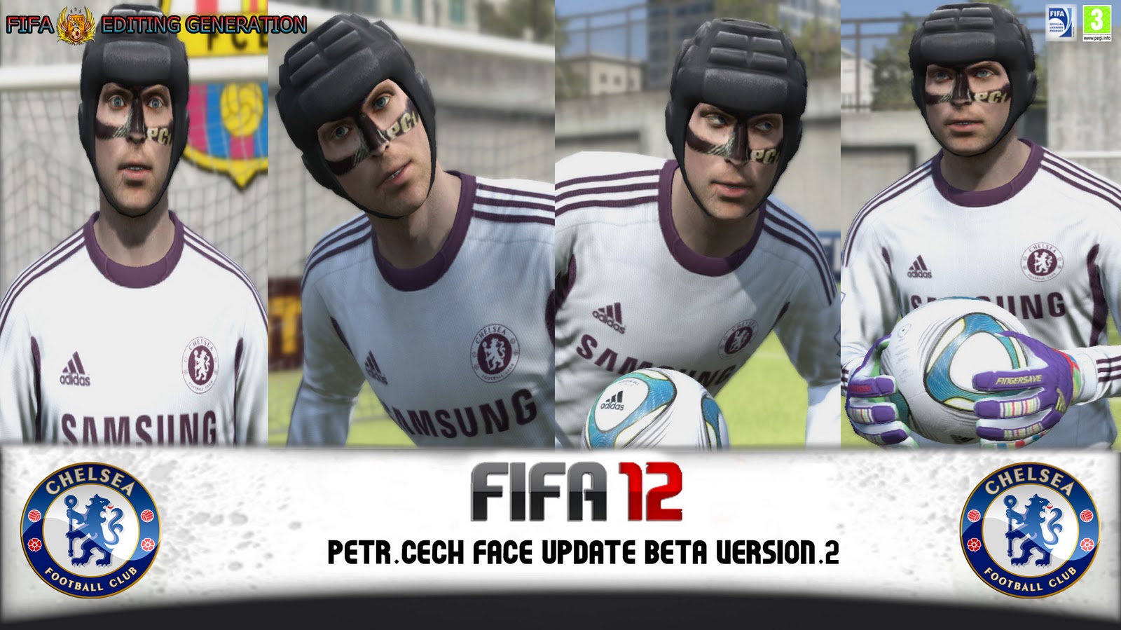 E.G Face Update Chelsea (Petr Cech V 1-2) | FIFA/ PES Editing Generation