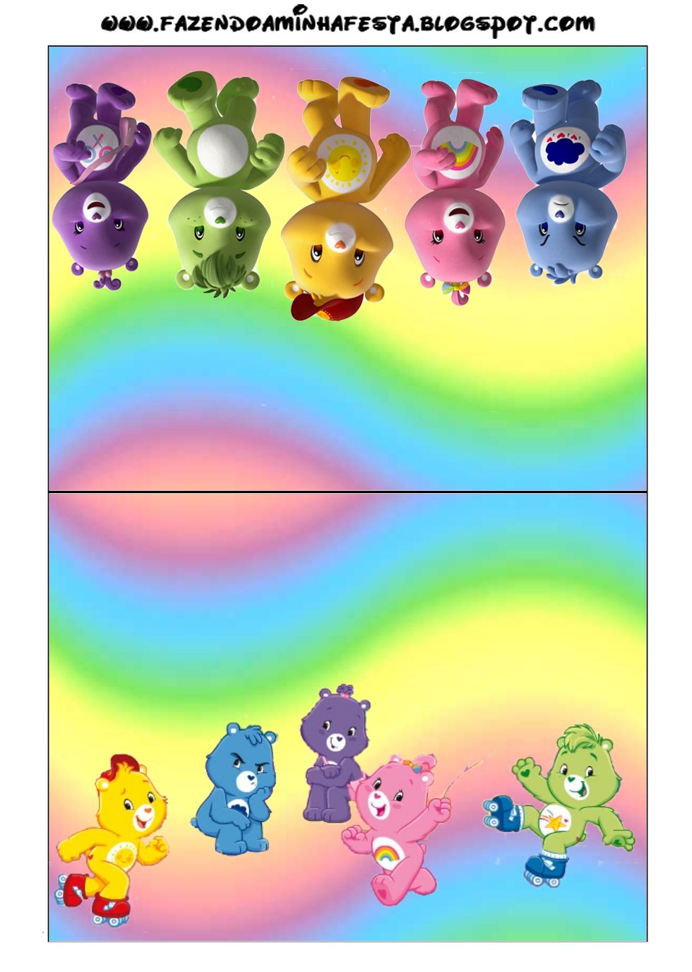 Care Bears Party: Free Printable Candy Bar Labels. - Oh My Fiesta! in ...