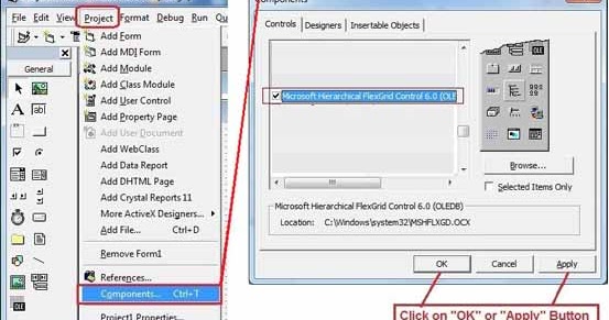 Easily Add MSHFlexGrid in Toolbox and Set properties in VB6 ...