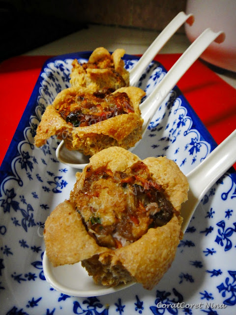 CoratCoret Nina: Tauhu Bunga/ Tauhu Terbalik Berinti