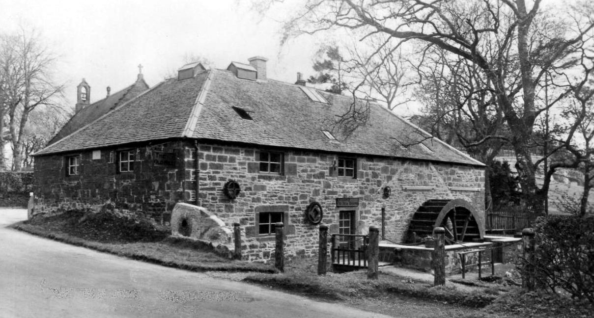 Tour Scotland: Old Photograph Mill Blyth Bridge Scotland