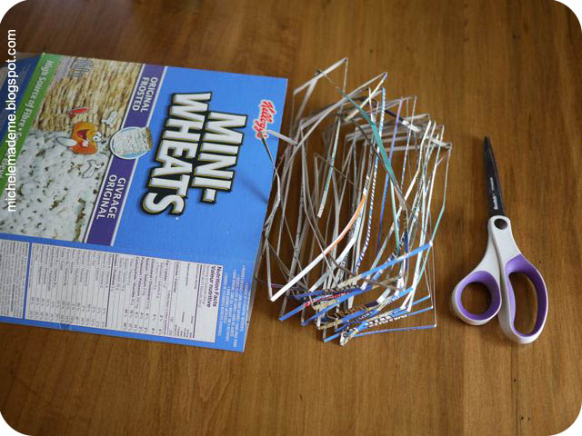 michele made me: Tutorial: Cereal Box Garland