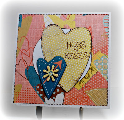 Simply Elegant Paper Crafts: Hugs and Kisses Valentine card