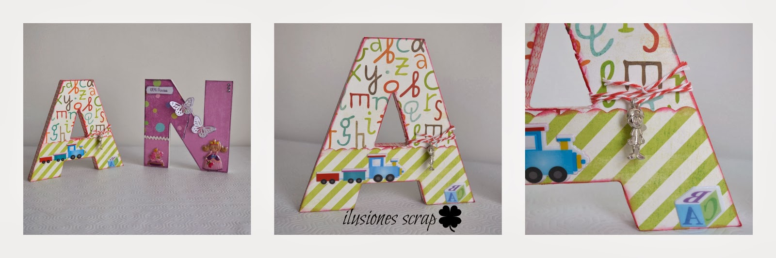 ILUSIONES SCRAP: Iniciales decoradas