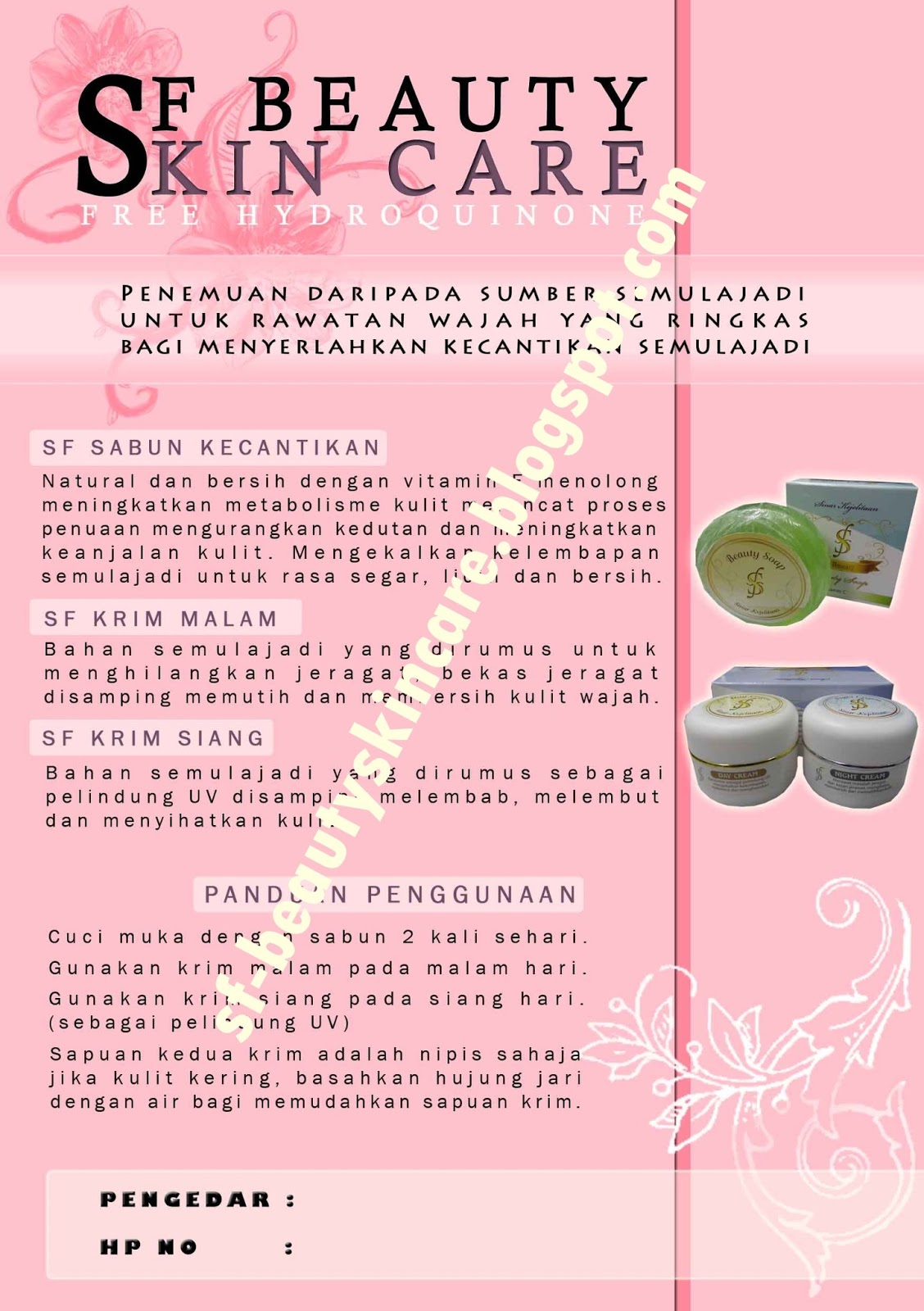 SF BEAUTY: Broucher Baru Sf Beauty Skin Care