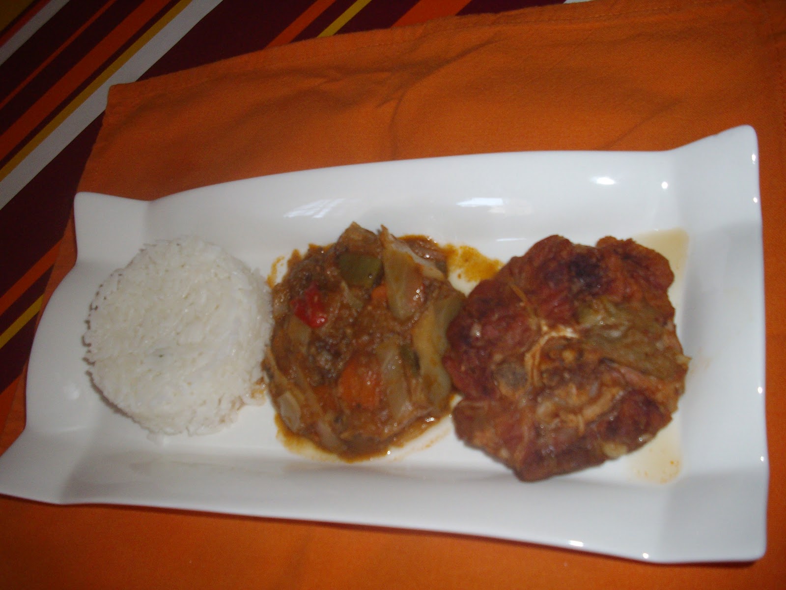 La Pâtisserie de Brunette: Plat haïtien : diri, legim (riz, légumes)