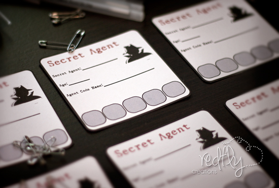 Redfly Creations: Secret Agent Birthday Party - Free Printables