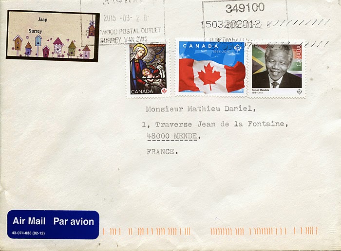 La Boîte aux Lettres du Monde: Lettre du Canada