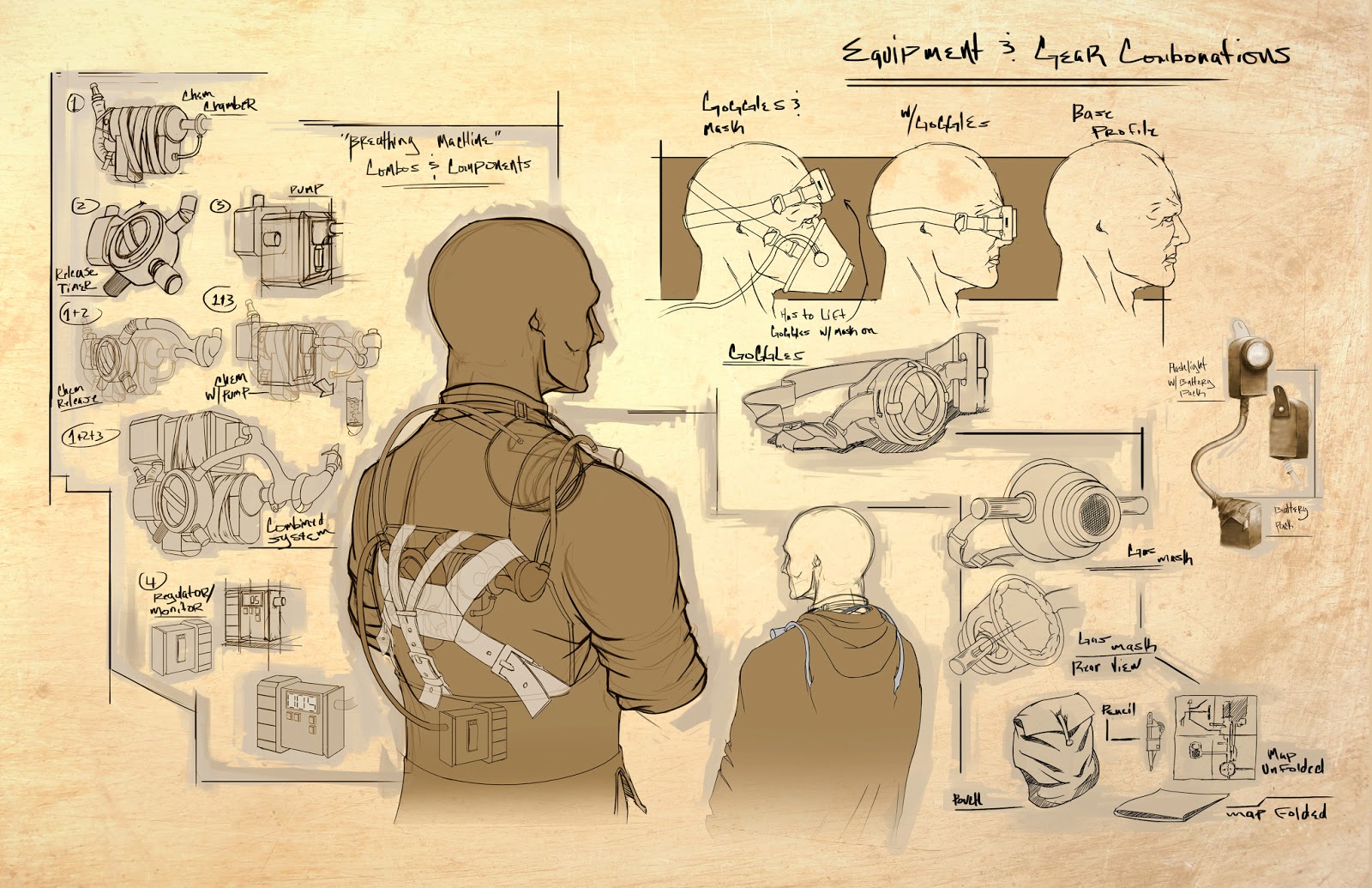 Art of Kellen Carranza: Main Character Layout and Detail Sheets