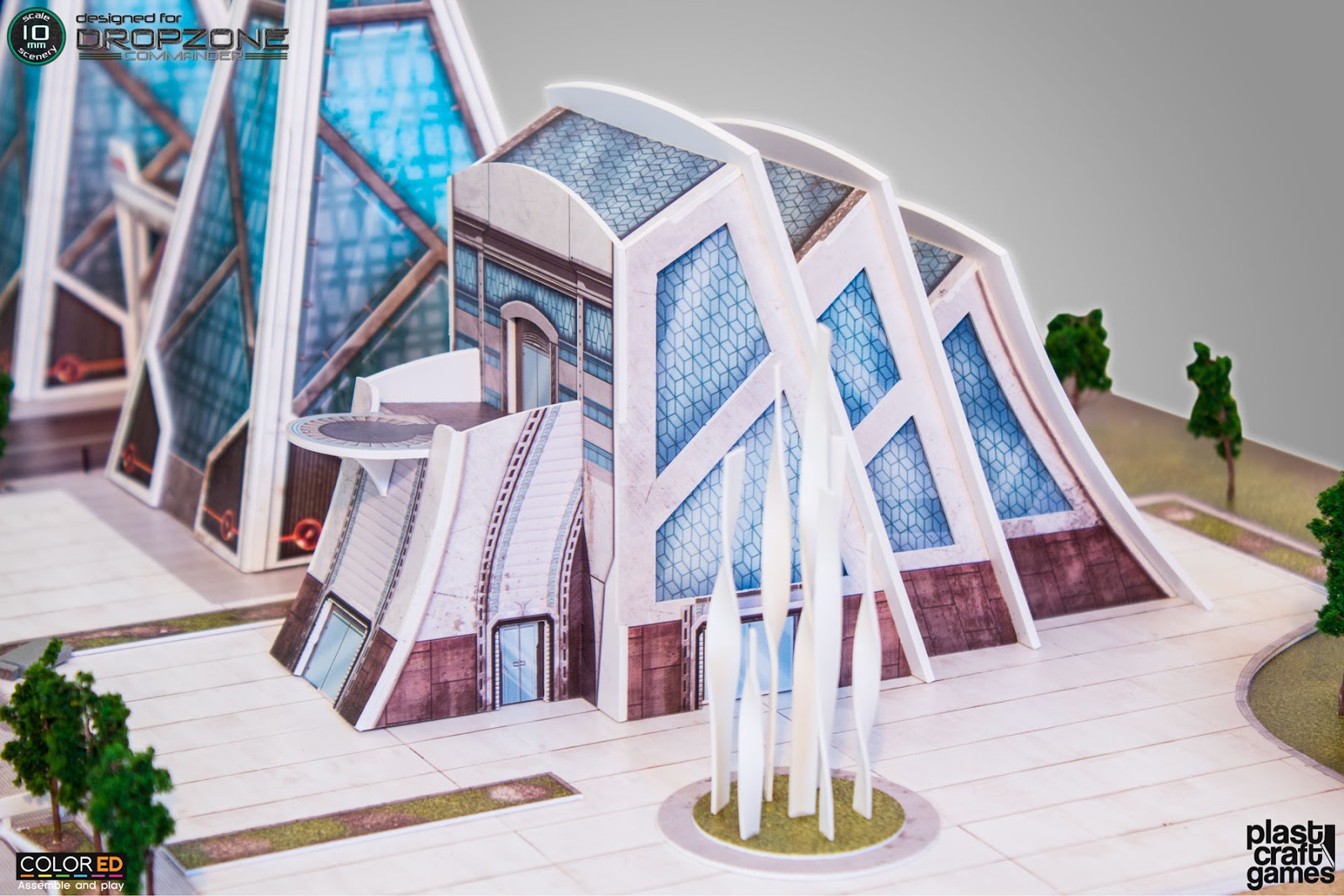 10mm Wargaming: New Dropzone Commander Buildings from Plast Craft Games