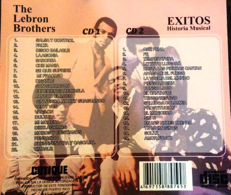 SALSA VIDA: THE LEBRON BROTHERS EXITOS - HISTORIA MUSICAL