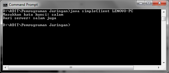 Pemrograman Jaringan : 5.Membangun Aplikasi Client-Server TCP Sederhana ...