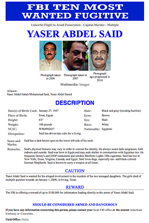 Paul Davis On Crime: Wanted: Yaser Abdel Said, the FBI's New Top Ten ...