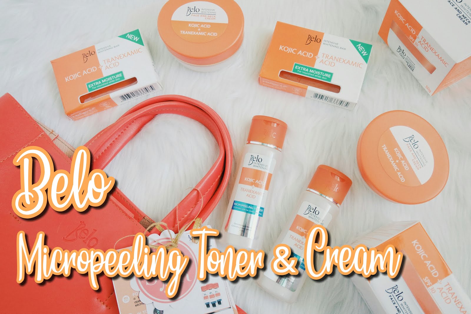 Belo Intensive Whitening Micropeeling Toner and Face & Neck Cream ...