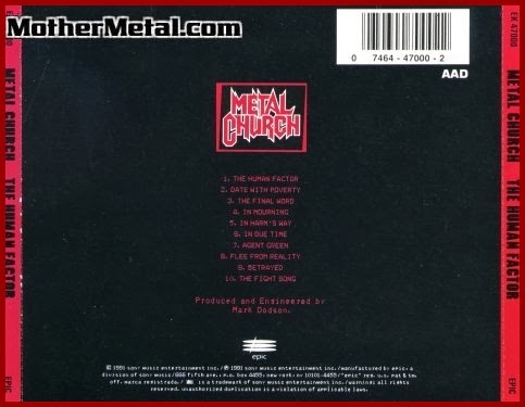 SkullBlack-Metal: METAL CHURCH: (THE HUMAN FACTOR - 1991).