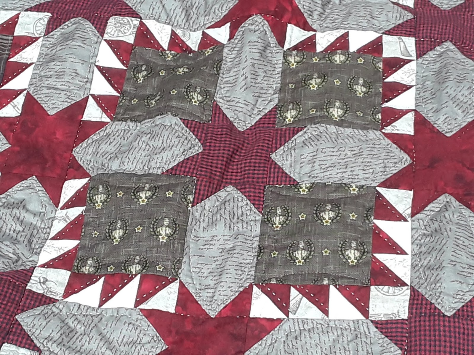 Polka Dot Quilter: Grizzly Mountain Quilt by square in a square/ jodi ...