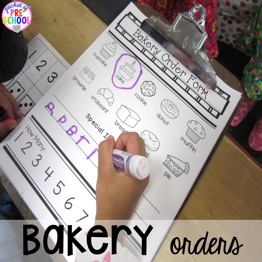Bakery Dramatic Play - Pocket of Preschool