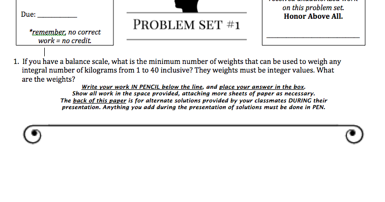 eat play math: My First Problem Set for My Problem-Solving Class